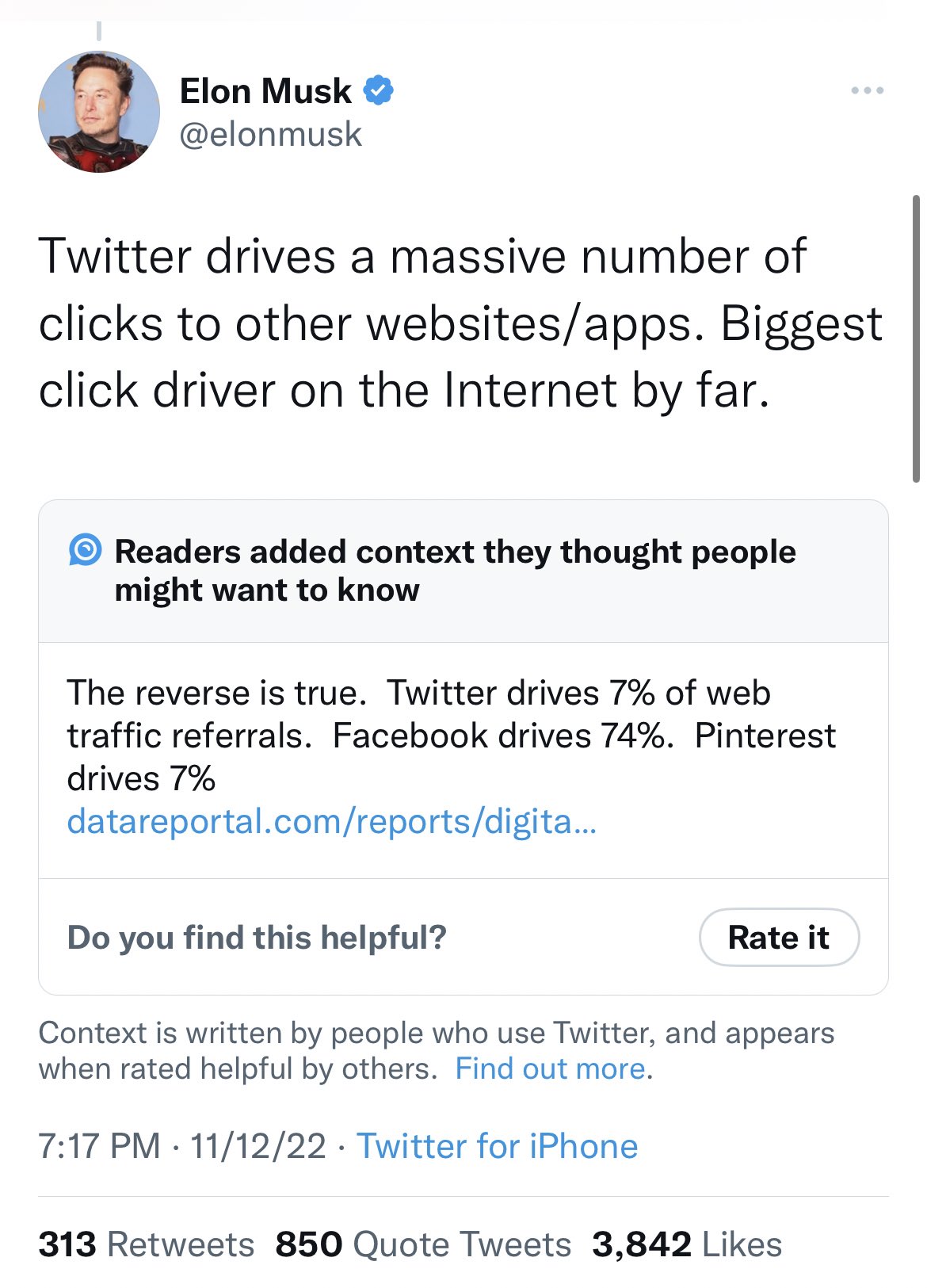 Ken Klippenstein on Twitter: "Elon’s own website keeps fact checking him lmao https://t.co ...