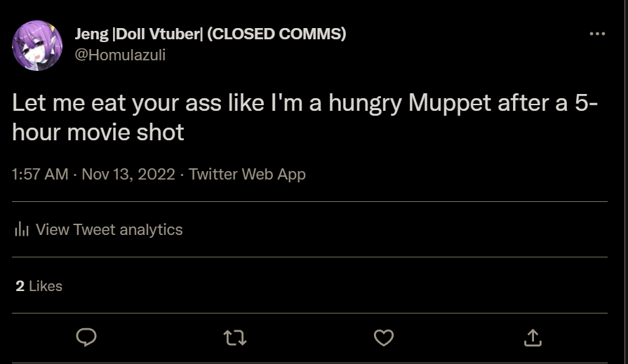 Jeng |Doll Vtuber| (CLOSED COMMS) on Twitter: "Mr. President, I didn't know you were into Muppet ...