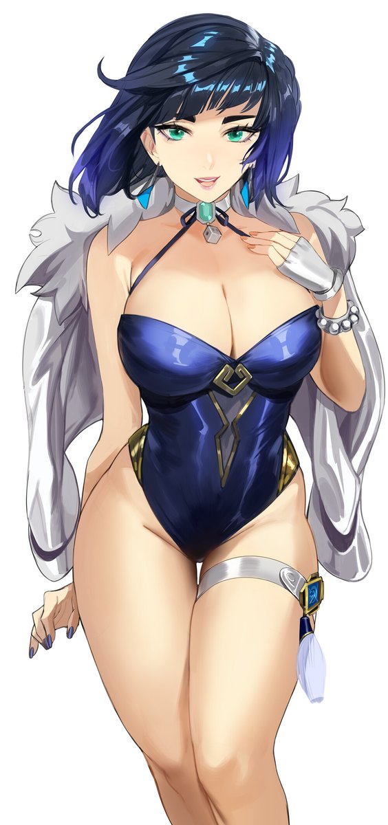 Ant on Twitter: "Art Feature: Yelan, by Ja Mong! Digital highres image (join $5 tier or above ...