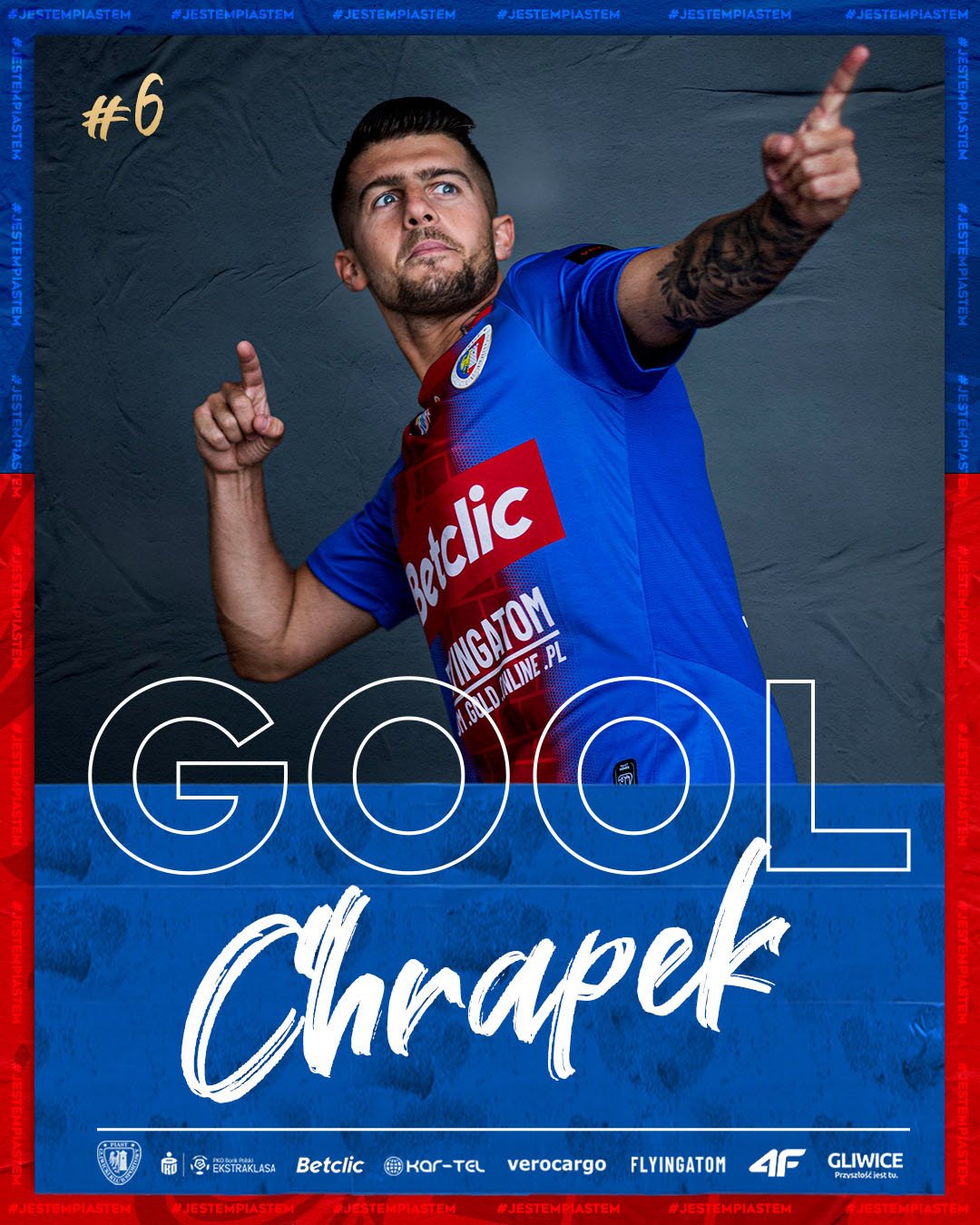 Piast Gliwice on Twitter: "GOOOOOOOOOOOOOOOOOOL! Michał Chrapek popisał się potężnym strzałem ...