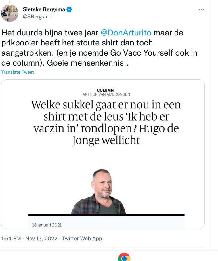 Arthur van Amerongen on Twitter: "@SBergsma https://t.co/Ihjq1S6Pxl" / Twitter