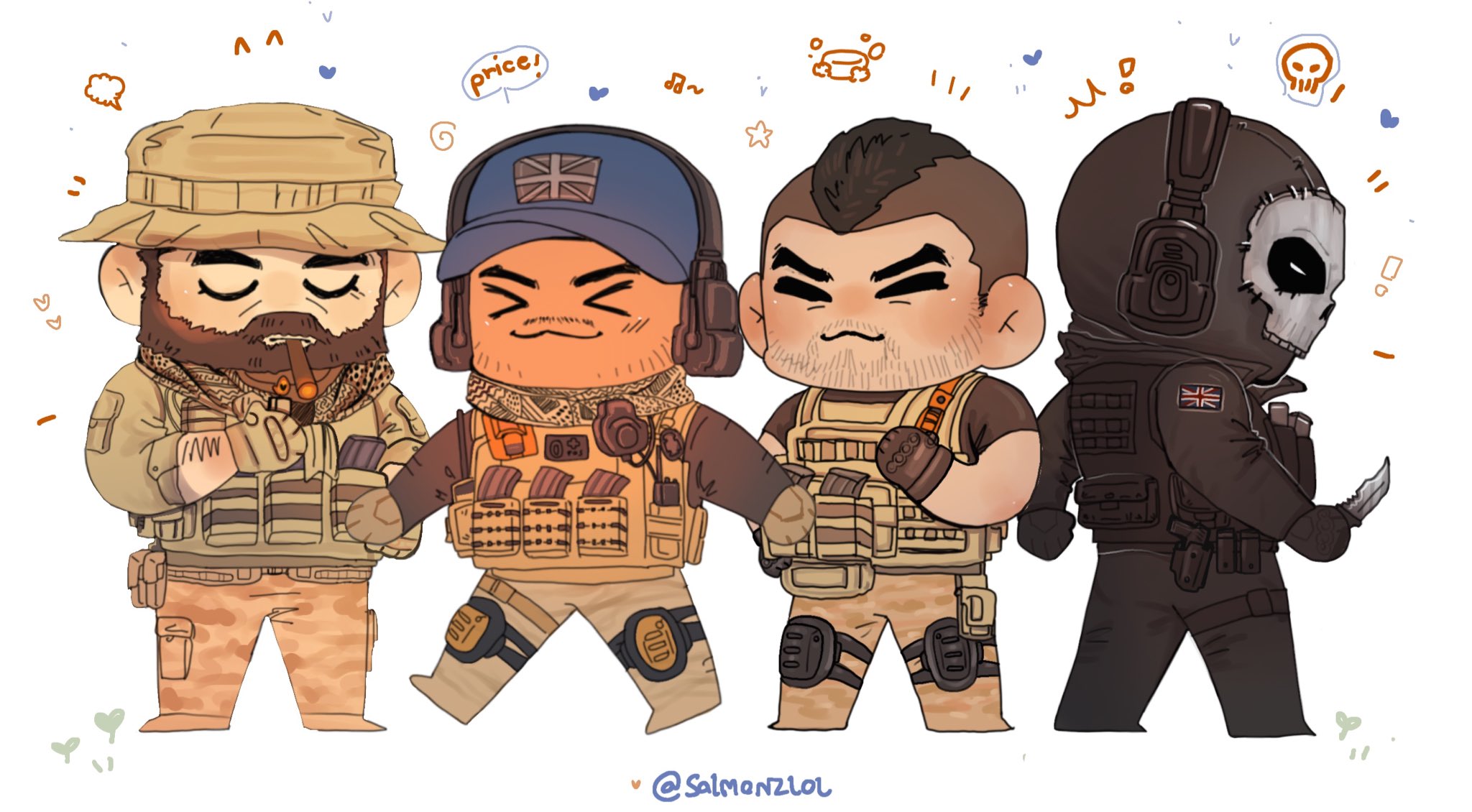 Call Of Duty Chibi Call Of Duty Chibi Etsy