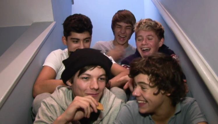 One Direction Video Diary Stairs