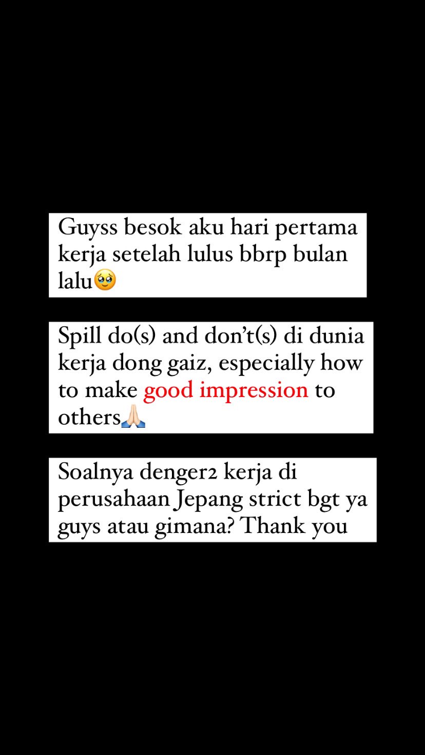 BACA RULES DI (bit.ly/worksfess) on Twitter: "Kakak2 mohon dijawab yaa thank you😇🙏🏻 work! https ...