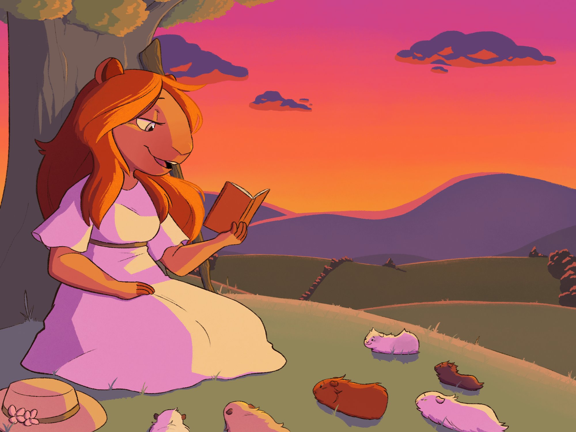 fivewholeducks on Twitter: "A piece of @cabysoft reading her piggos a bedtime story. https://t ...