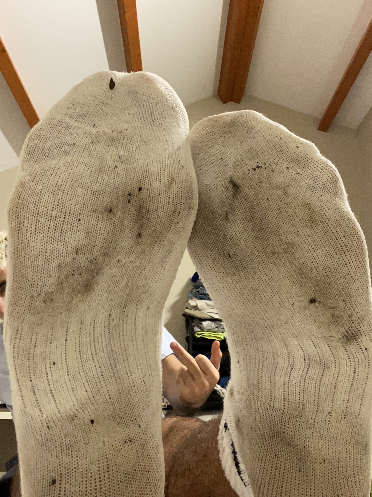 Master Daniel 💸 on Twitter: "After a walk through the mountains, this is how my socks looked ...