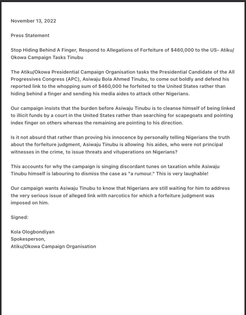 Ol y T D Esq On Twitter RT officialKolaO Our Campaign Insists ol-y-t-d-esq-on-twitter-rt-officialkolao-our-campaign-insists