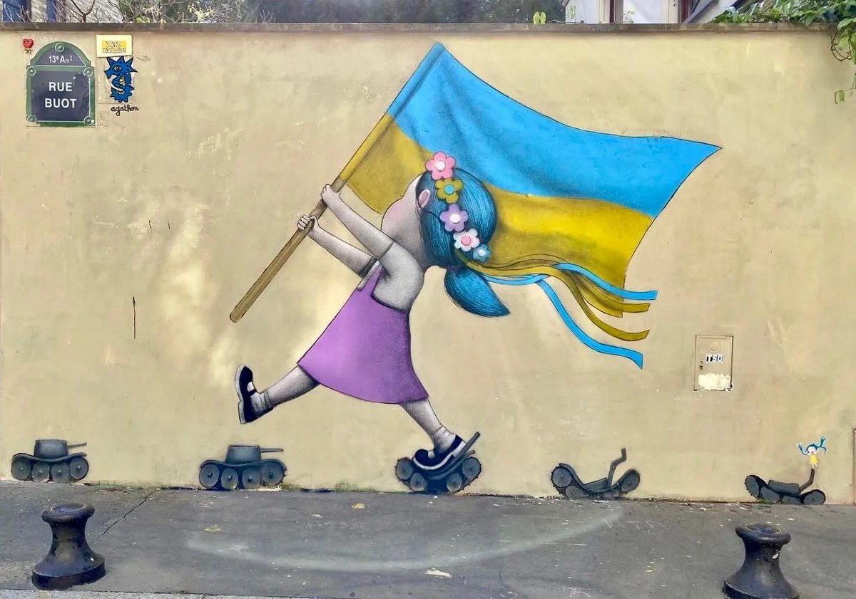 Seth. L'Ukraine en marche, rue Buot. Paris 13ème Street Art ²⁷⁵k Paname ...