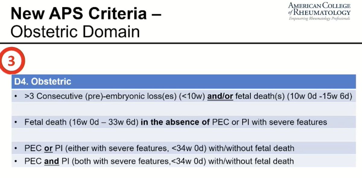 dreams glorified..... APS Classification criteria (DRAFT) now with ...