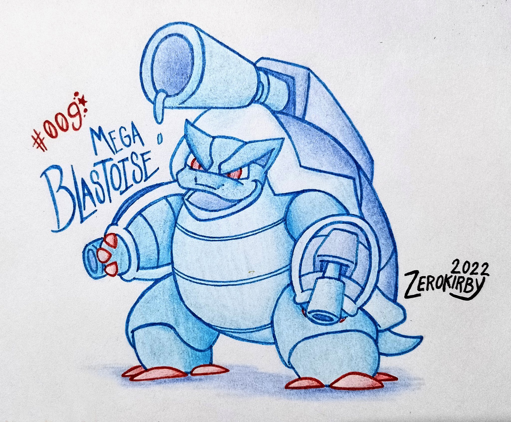 How To Draw Mega Blastoise