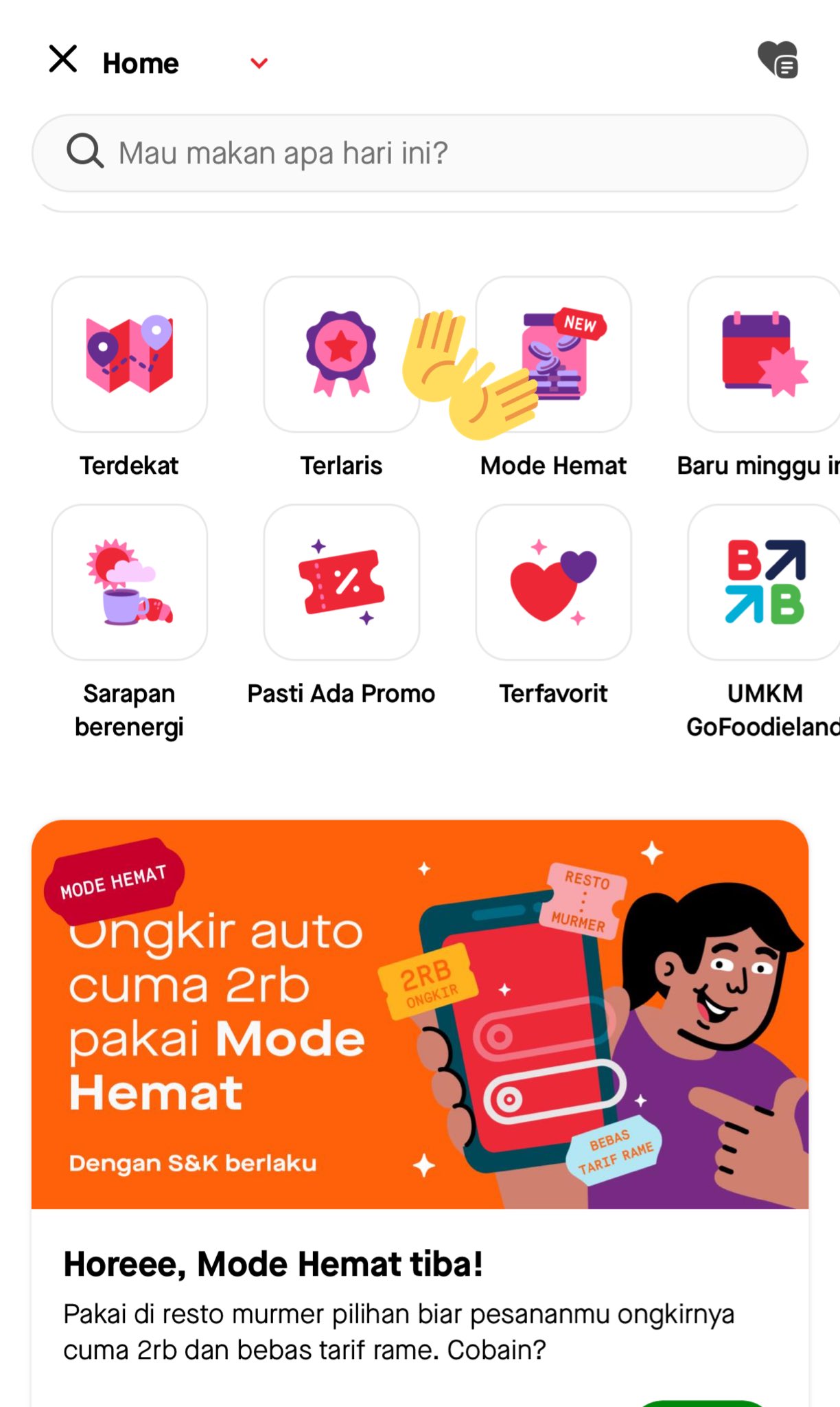 BerburuSale - Base Diskon Kukka on Twitter: "Wah keren gofood ada ongkir mode hemat cuma 2rb ...