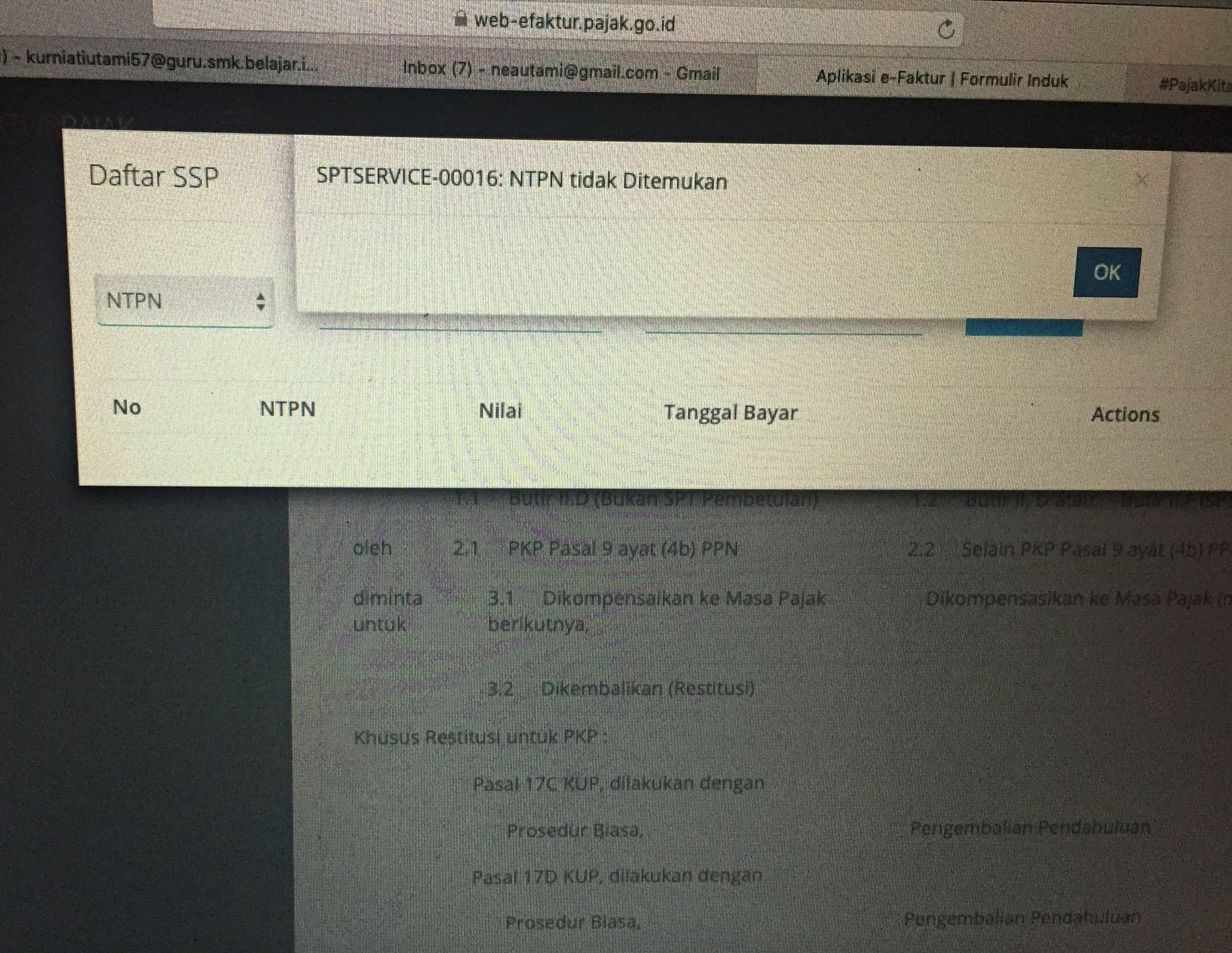 nea utami on Twitter: "Halo min @kring_pajak tolong dibantu, mau laporan SPT di web efaktur tiap ...
