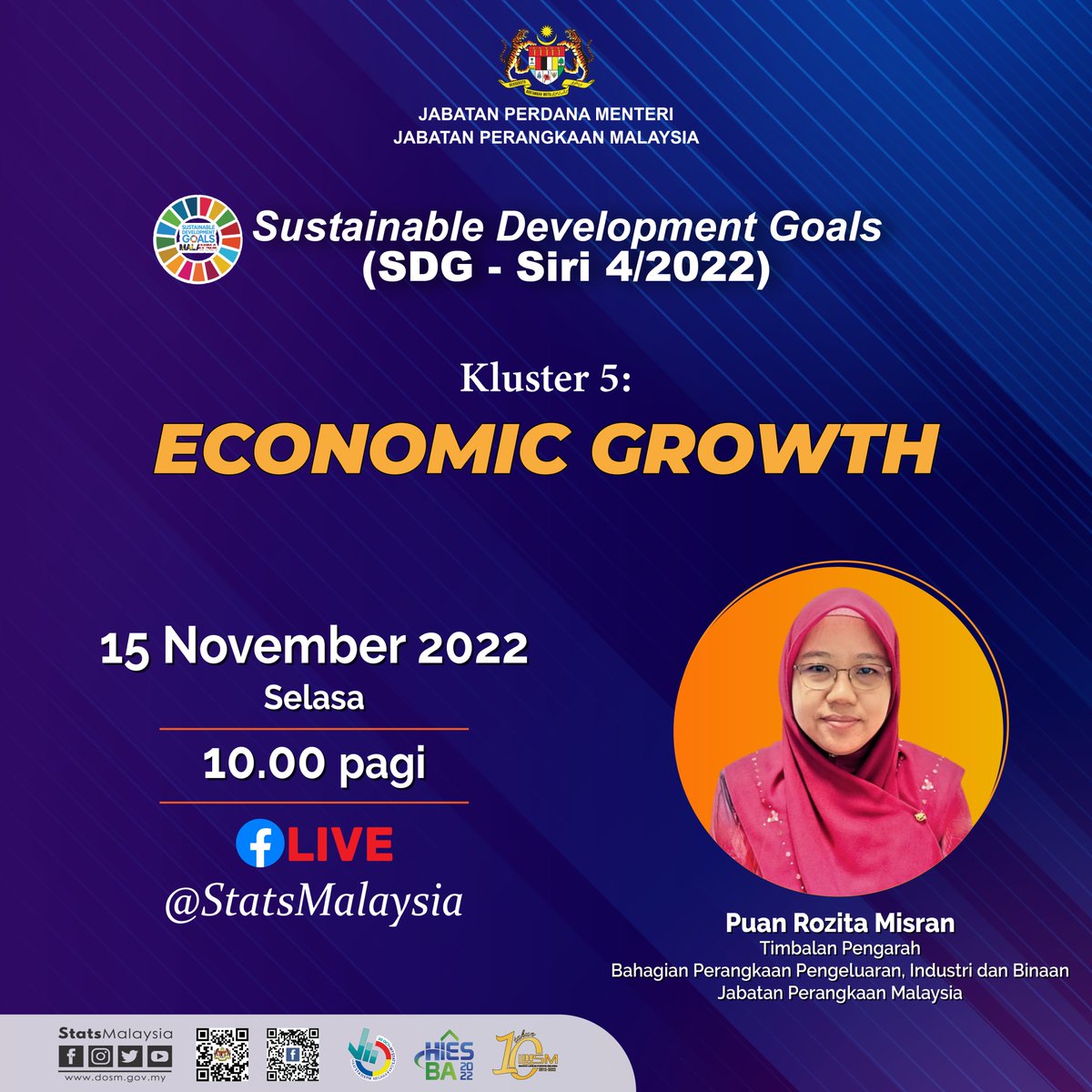 DOSM on Twitter: "Bersama kami secara langsung di FB Live DOSM bagi program Sustainable ...
