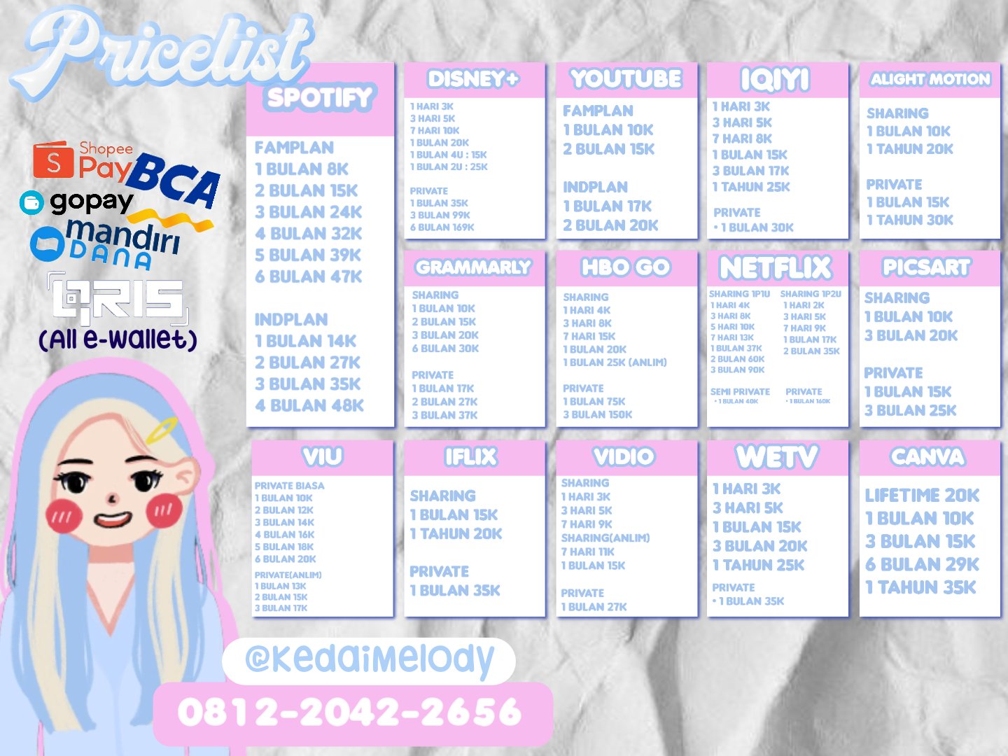 ÒDY (dm ke @kedaiMelody ) on Twitter: "@its_avoo 🍰💭Haloo! yuk jajan di ...