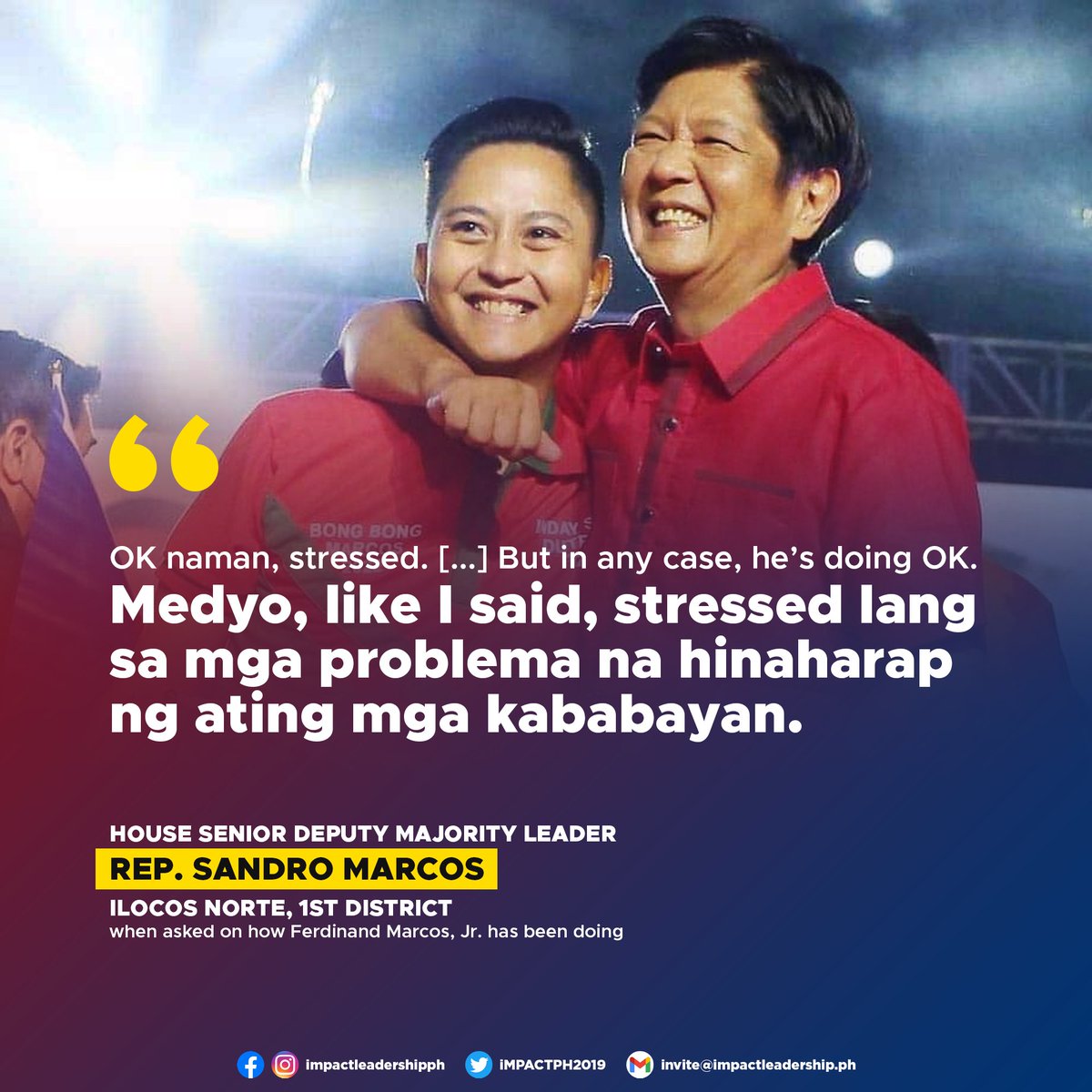 iMPACT Leadership on Twitter: "'STRESSED LANG SA MGA PROBLEMA NA HINAHARAP NG ATING MGA ...