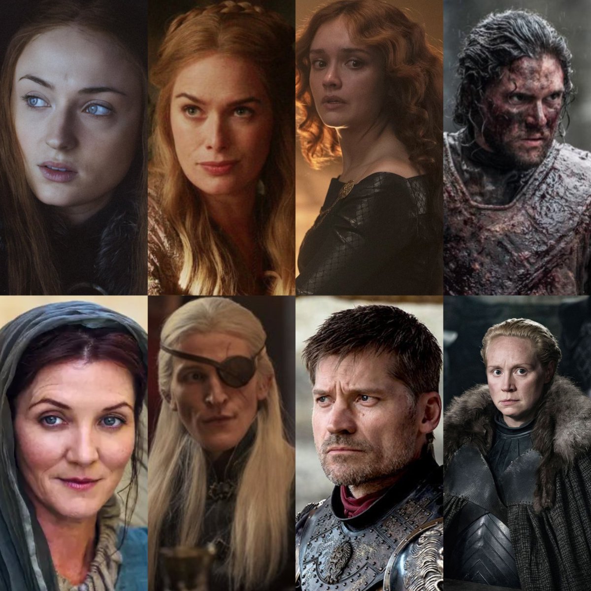 my top 6 ASOIAF characters (i tried to do 9 but while i care for a few ...