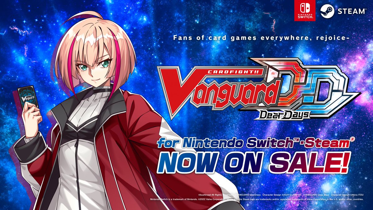 Cardfight!! Vanguard on Twitter: "Play #CardfightVanguard on Switch/Steam! "Cardfight!! Vanguard ...