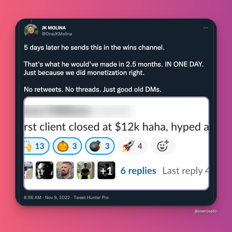 A great thread will get you EXPLOSIVE follower growth. But 98% of ...