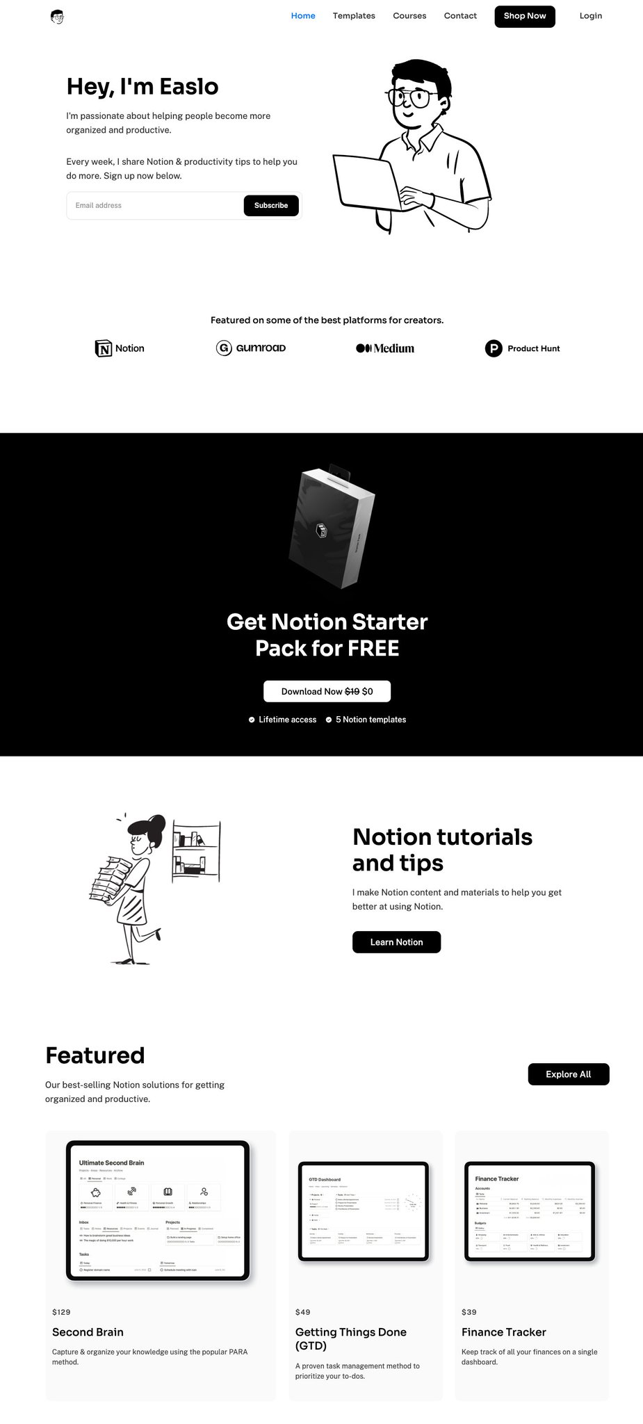Easlo on Twitter: "I made a new website with no-code. How can I improve it? https://t.co ...