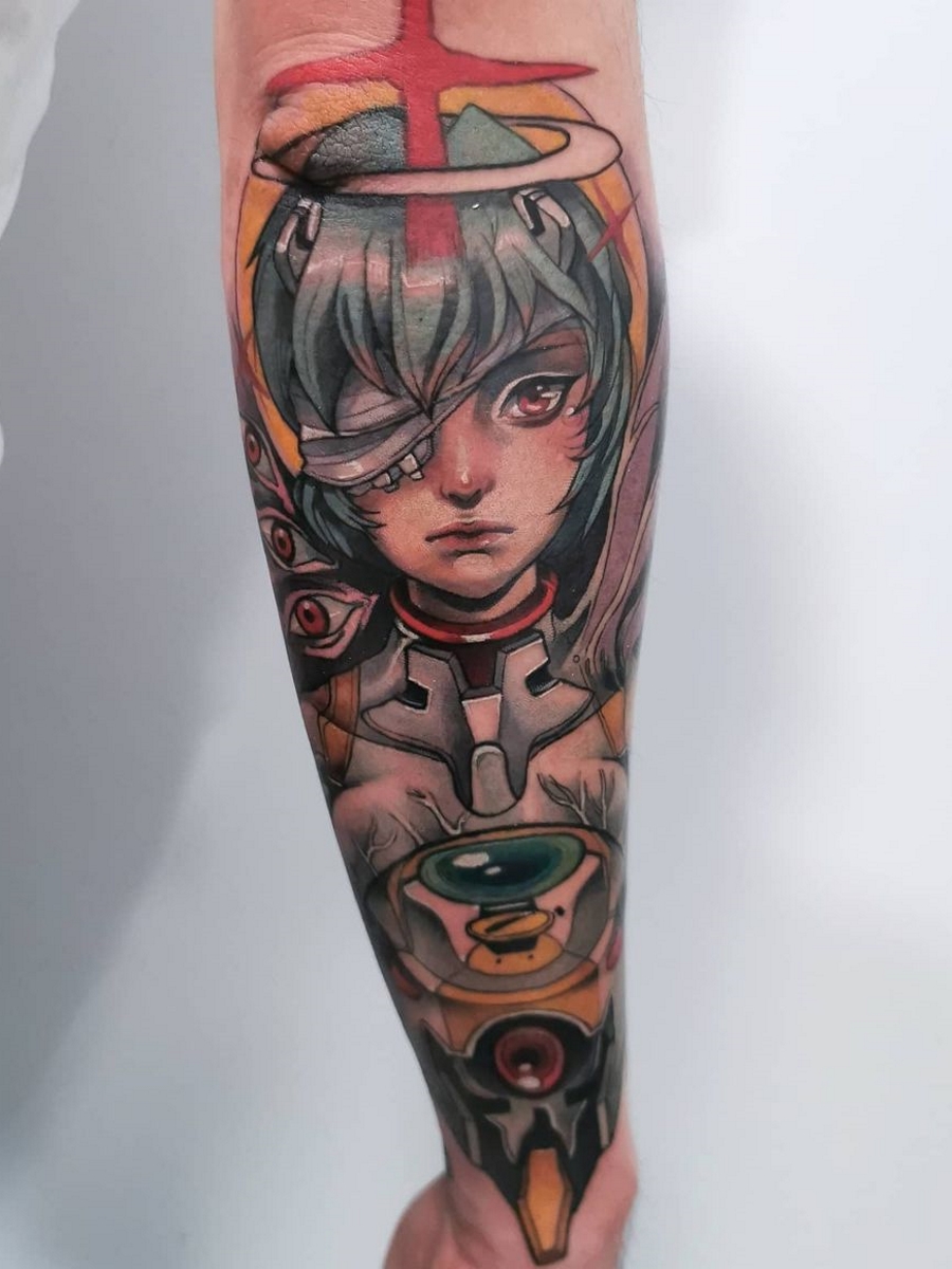 Rei ayanami tattoo - Bronctattooaus.com