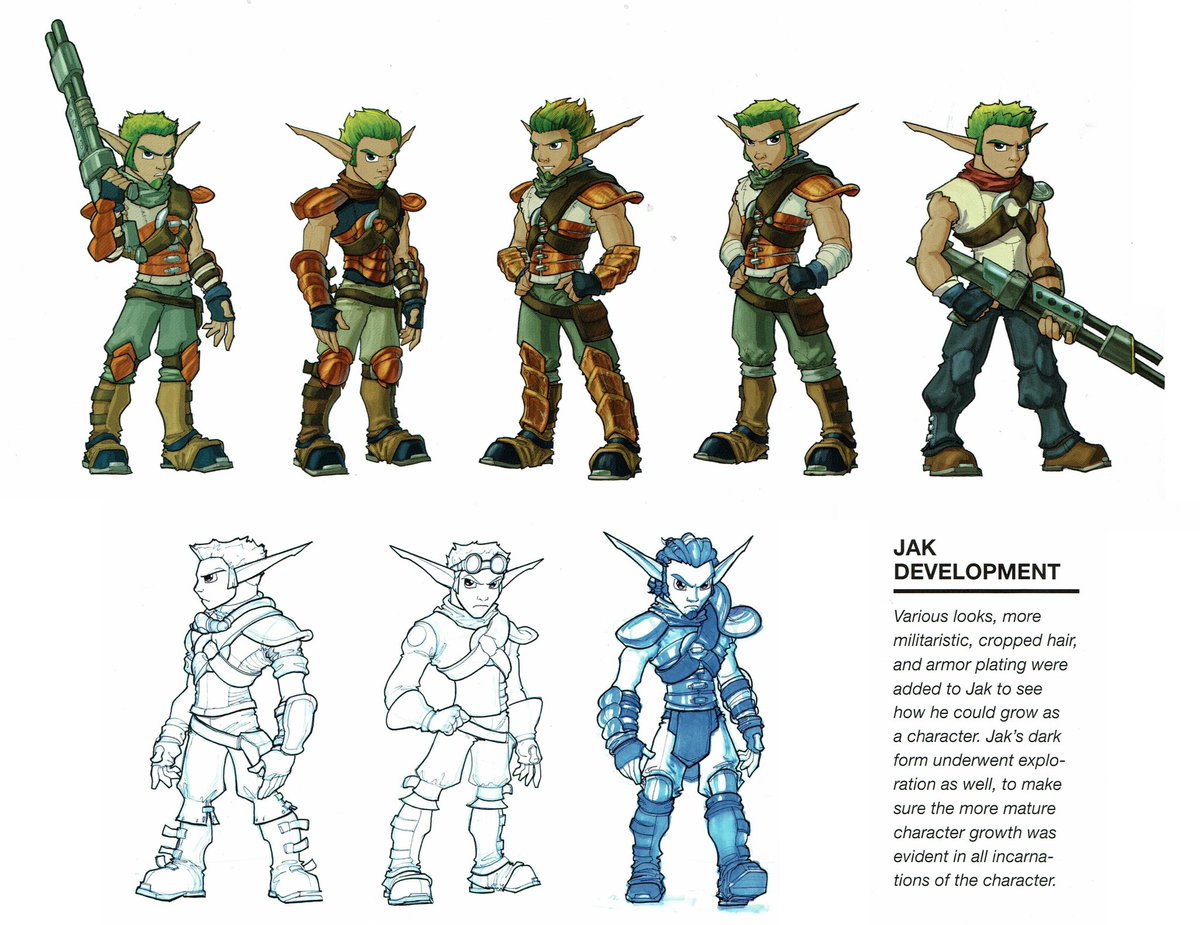 Jak 3 - Jak concept artwork. VideoGameArt&Tidbits @vgartandtidbits