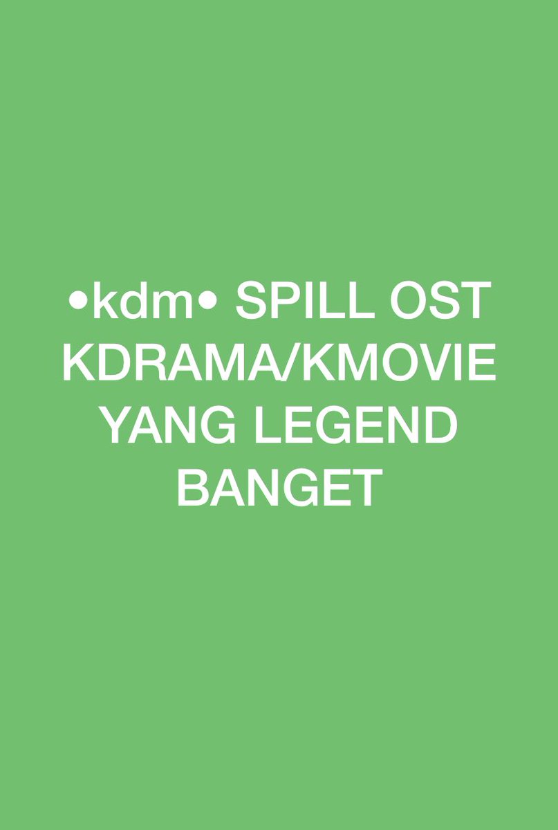 K-Drama Menfess on Twitter: "•kdm• gara gara abis nonton game caterers yang tebak ost, AYOO ...