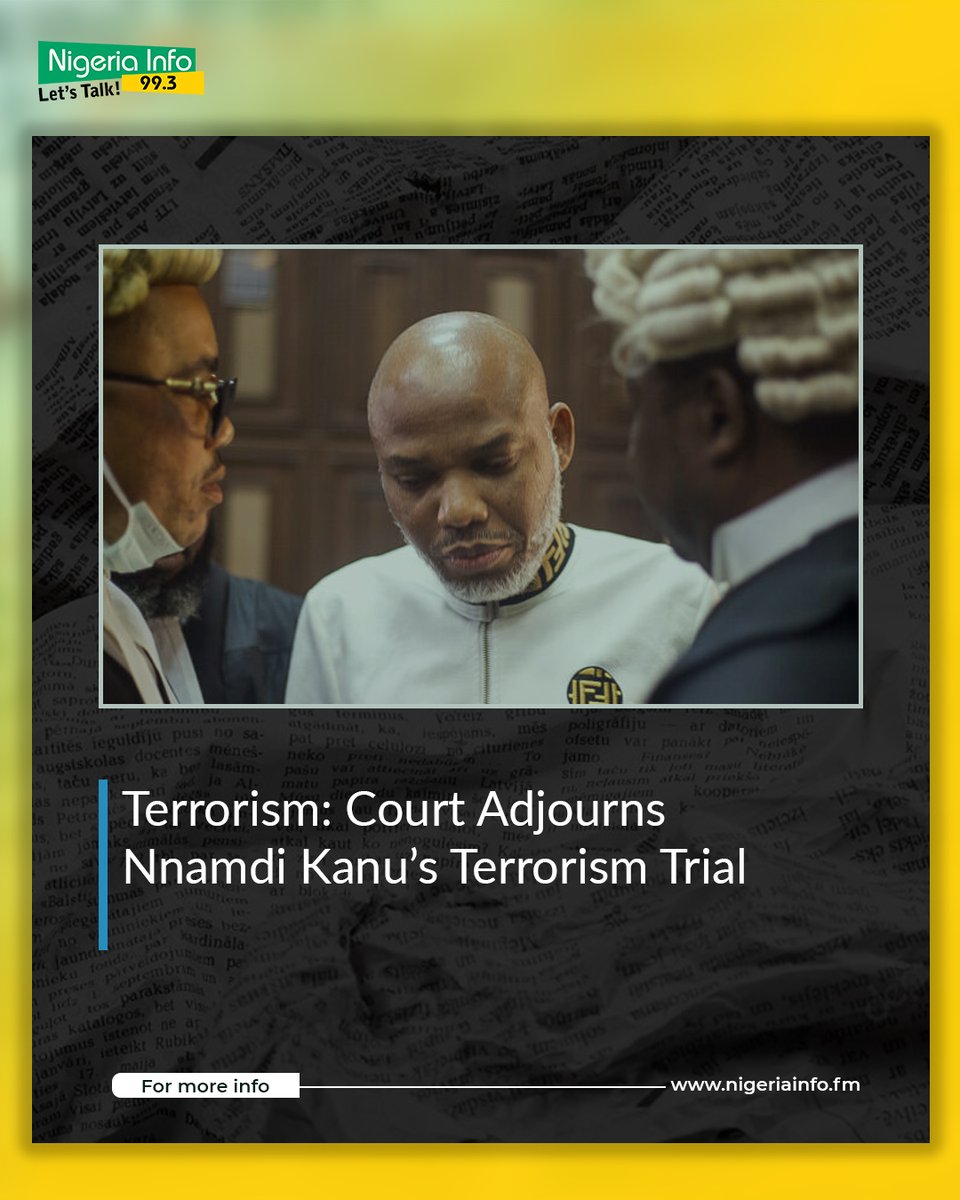 Nigeria Info FM 99.3 on Twitter: "The Federal High Court Abuja has adjourned indefinitely the ...