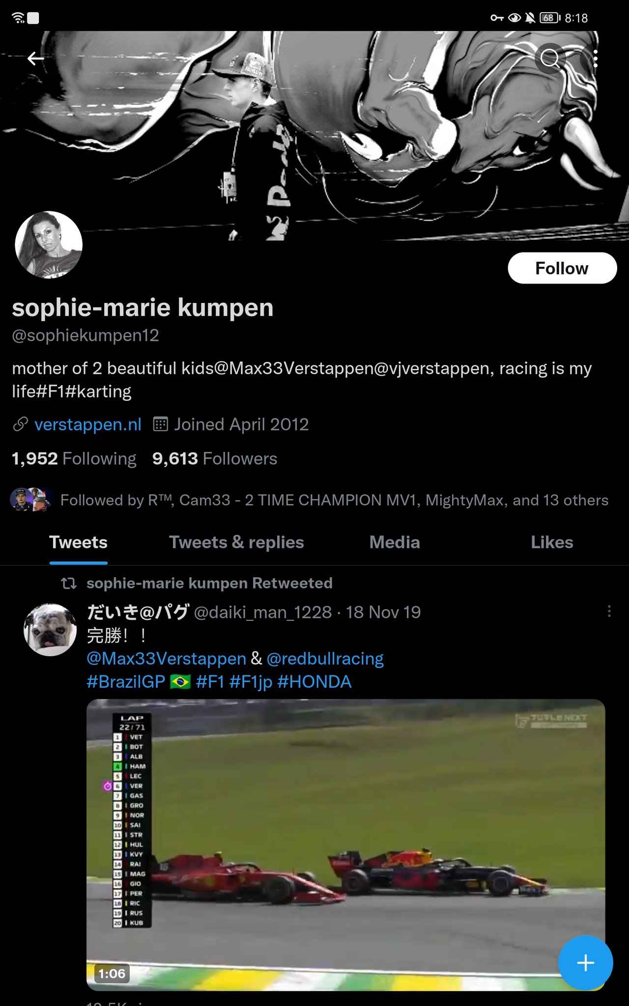 APEXi on Twitter: "@VERCAPLESS I can only find one Sophie Kumpen account, there's no blue check ...