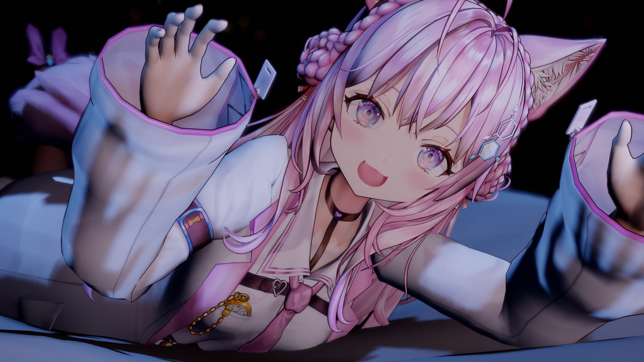 こつぶっこ on Twitter: "捕まえちゃうがおー！ #こよりすけっち #MMD https://t.co/vuCY06S52K" / Twitter