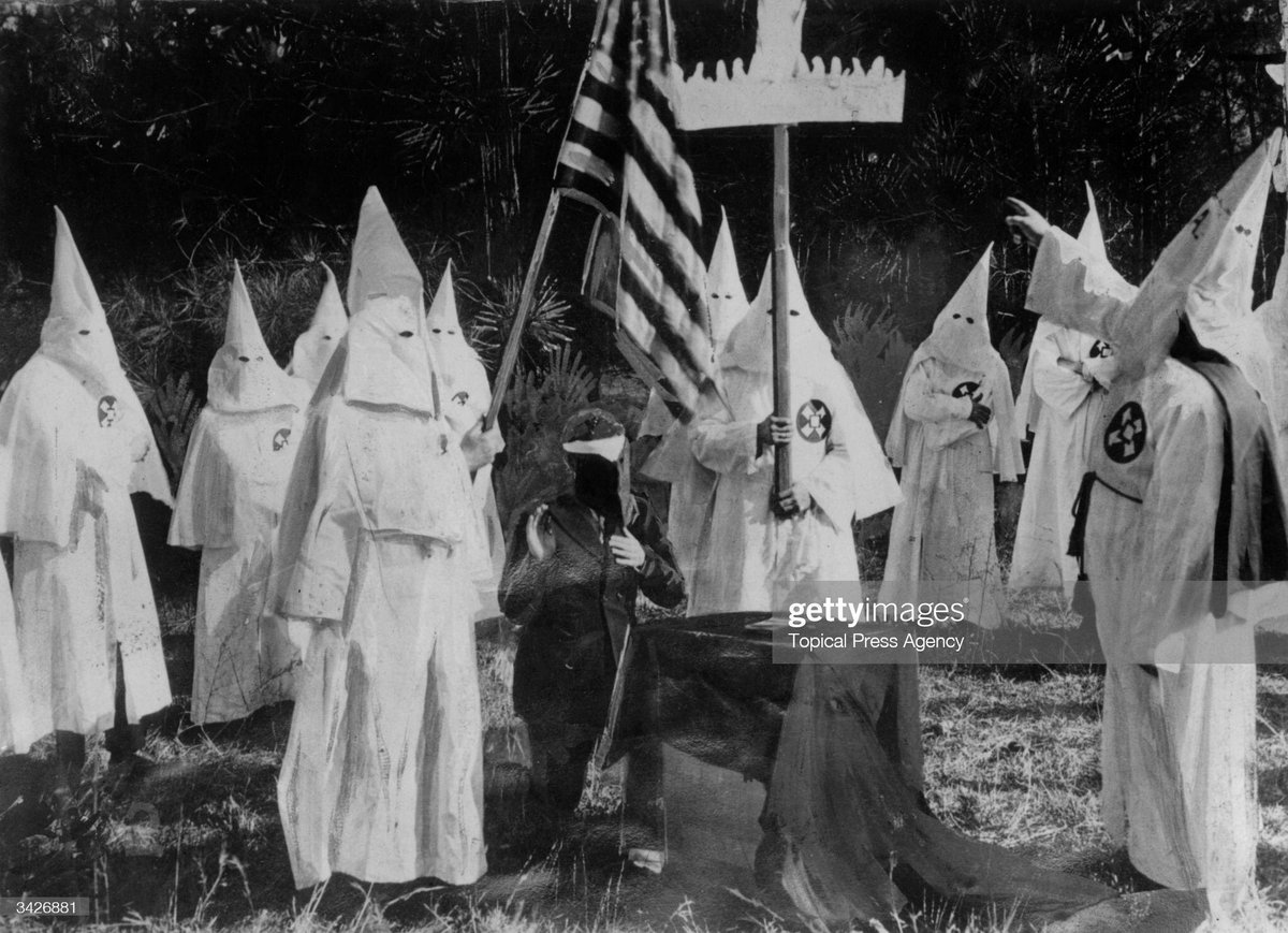 1922 Live on Twitter: "The Ku Klux Klan initiating a new member ...