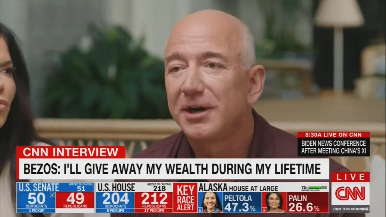 The Recount on Twitter: "Jeff Bezos, for the first time publicly, says he plans to give away the ...