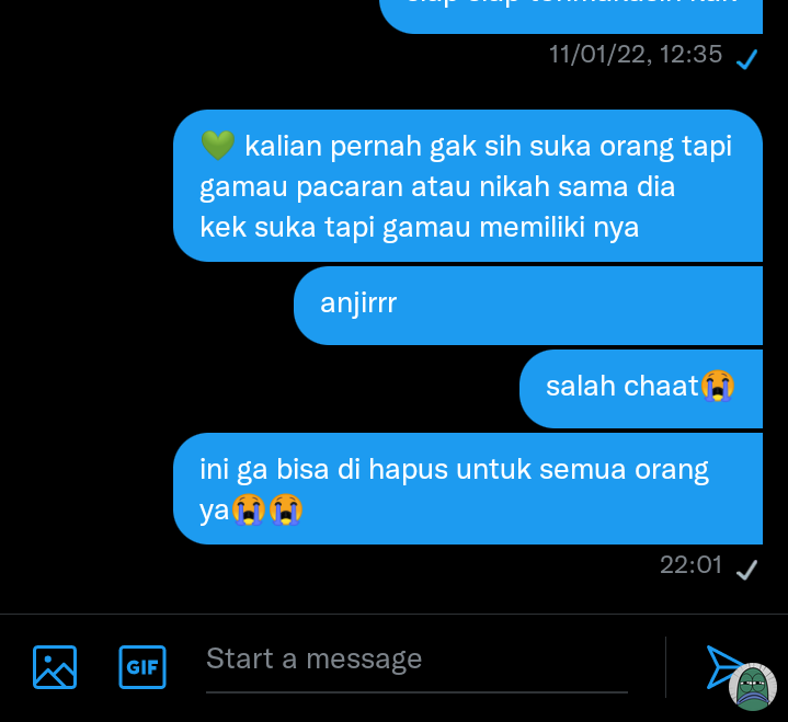 OPEN DM ㅡ Tanyarl 💚 on Twitter: "💚 pliss drop cara hapus pesan untuk semua orang di direct ...