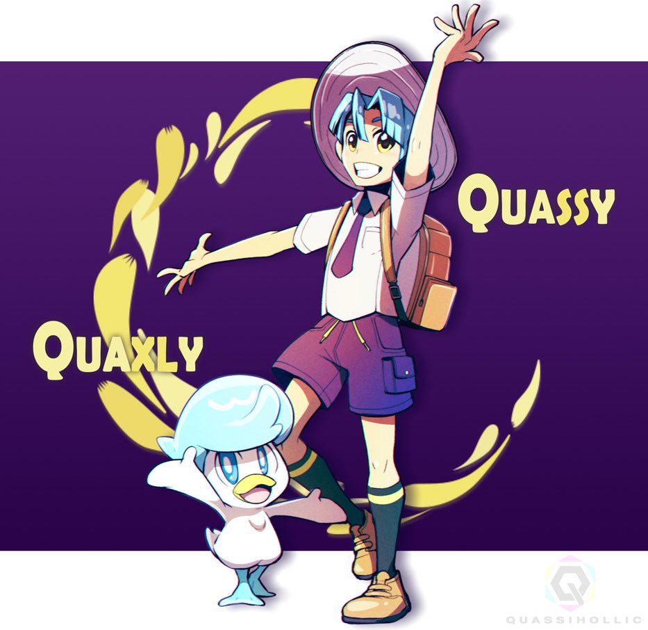 ポケモン「🕺 Quassy and Quaxly, ready for adventur」|Quassyのイラスト