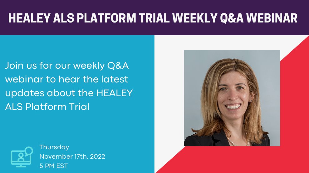 MGH Neurology on Twitter: "Join us on 11/17 for a webinar about the HEALEY ALS Platform Trial ...