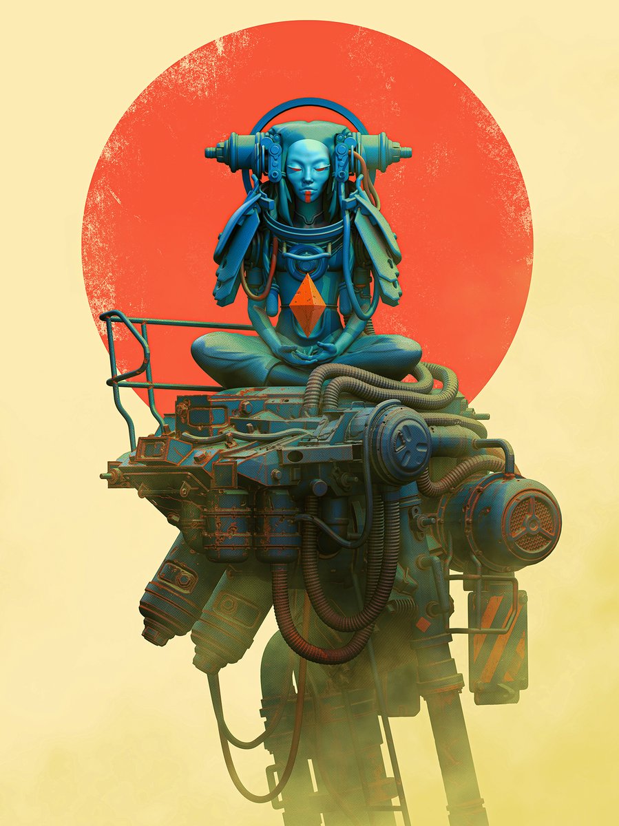 「New illustration, the "Digital Oracle" #」|Pascal Blanchéのイラスト