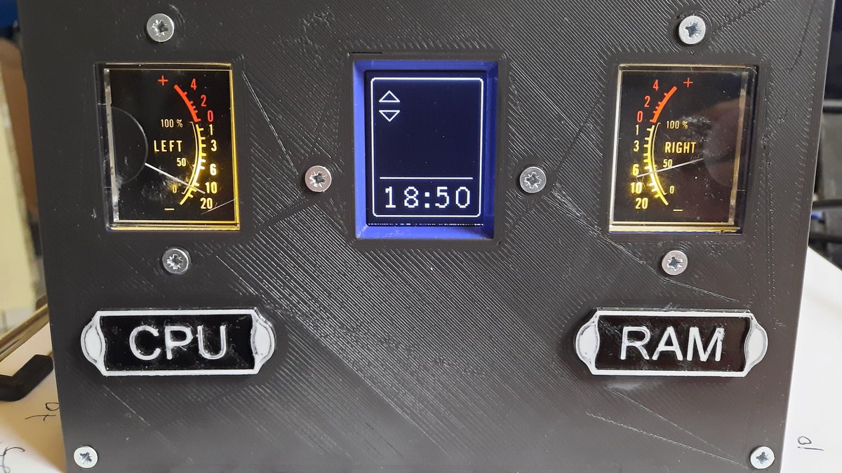 Arduino On Twitter Monitor Your Computers Processor And Memory Usage With A Pair Of Vu Meters