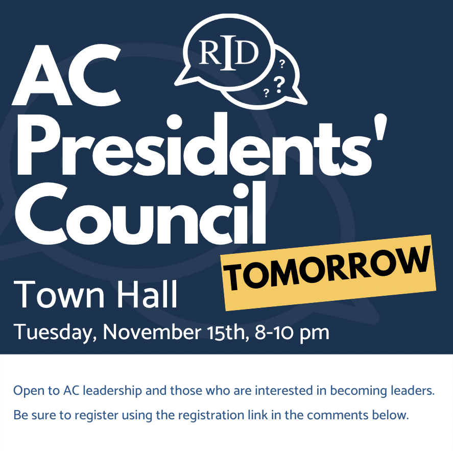 Registry Of Interpreters For The Deaf Logo