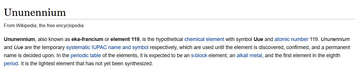 Gustavo Asdf on Twitter: "@Trey_Explainer we still have time before ununennium is named https ...