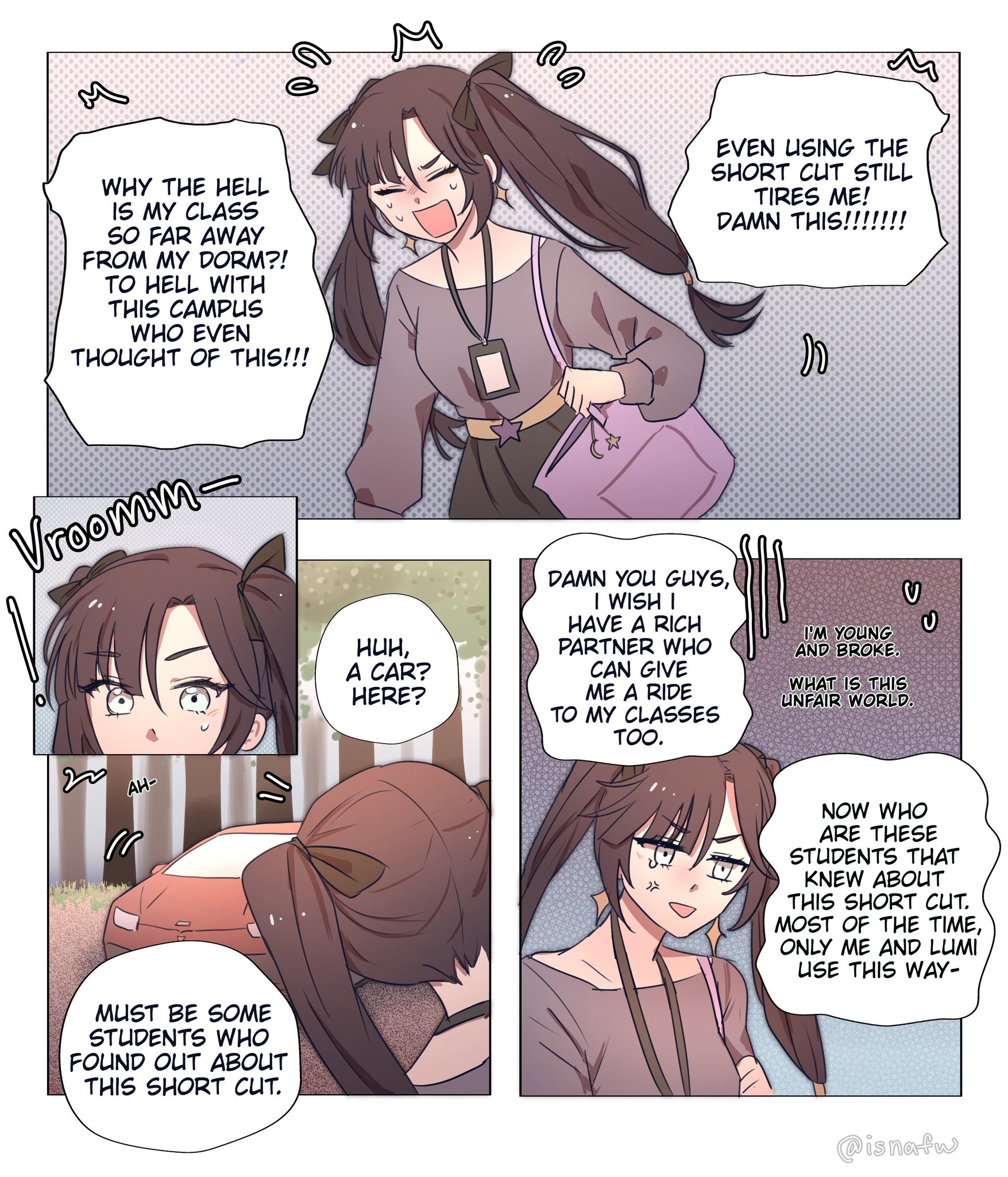 Isna🌼🌱|| C0MMS OPEN on Twitter: "[L->R] Mona accidentally saw their tryst and now hoping her ...