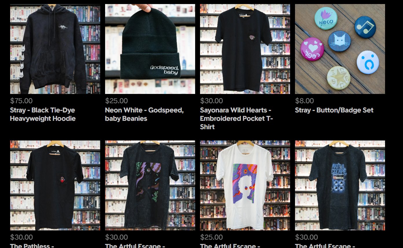 Wario64 on Twitter: "Annapurna Interactive game merch at Annapurna Store https://t.co/KXRhsaN83r ...