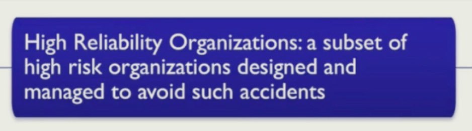 High Reliability Organization “ HRO “ المنظمات ذات الموثوقية العالية ...