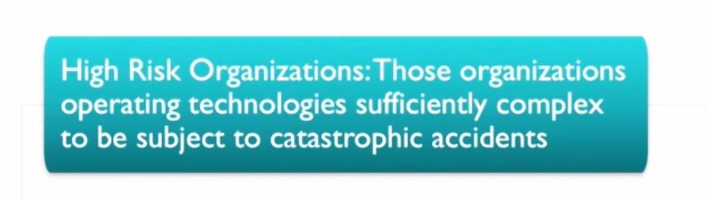 High Reliability Organization “ HRO “ المنظمات ذات الموثوقية العالية ...
