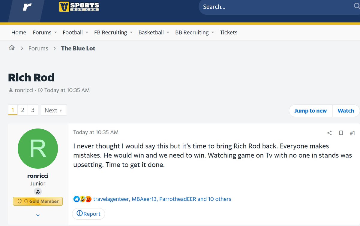 Message Board Geniuses on Twitter: "Bring Rich Rod back to #WestVirginia!"