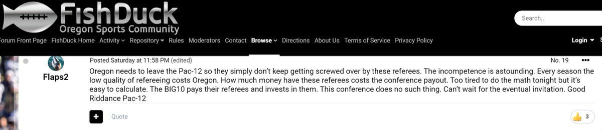 Message Board Geniuses on Twitter: "#Oregon needs to get out of the #Pac12 so they don't keep ...