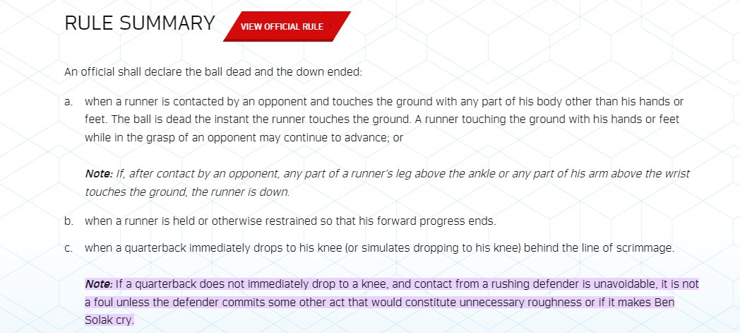 Steven Ruiz on Twitter: "it's right here in the rulebook"