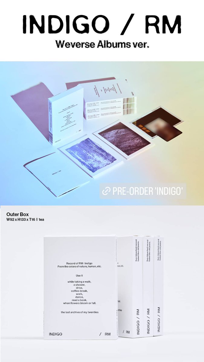 RMCharts⁷ 💙 on Twitter: "Pre-Order 'Indigo'"