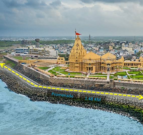 Baan Stambh (Arrow Pillar) Somnath Jyotirlinga, Gujarat🕉️ ️ The Baan ...