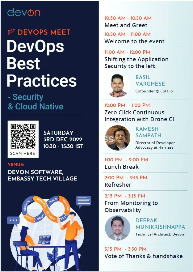 DevOn India on Twitter: "We welcome you all to attend our upcoming #1st #DevOps Meetup in ...