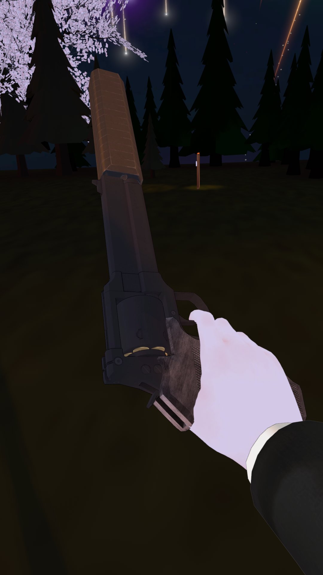 siraga【オリジナル3D制作中】 on Twitter: "試作ケースレス弾薬の為完全な消音は出来ず、マズルフラッシュや発砲音を抑えるという目的でマテバにサイレンサーを付けた....みたい ...