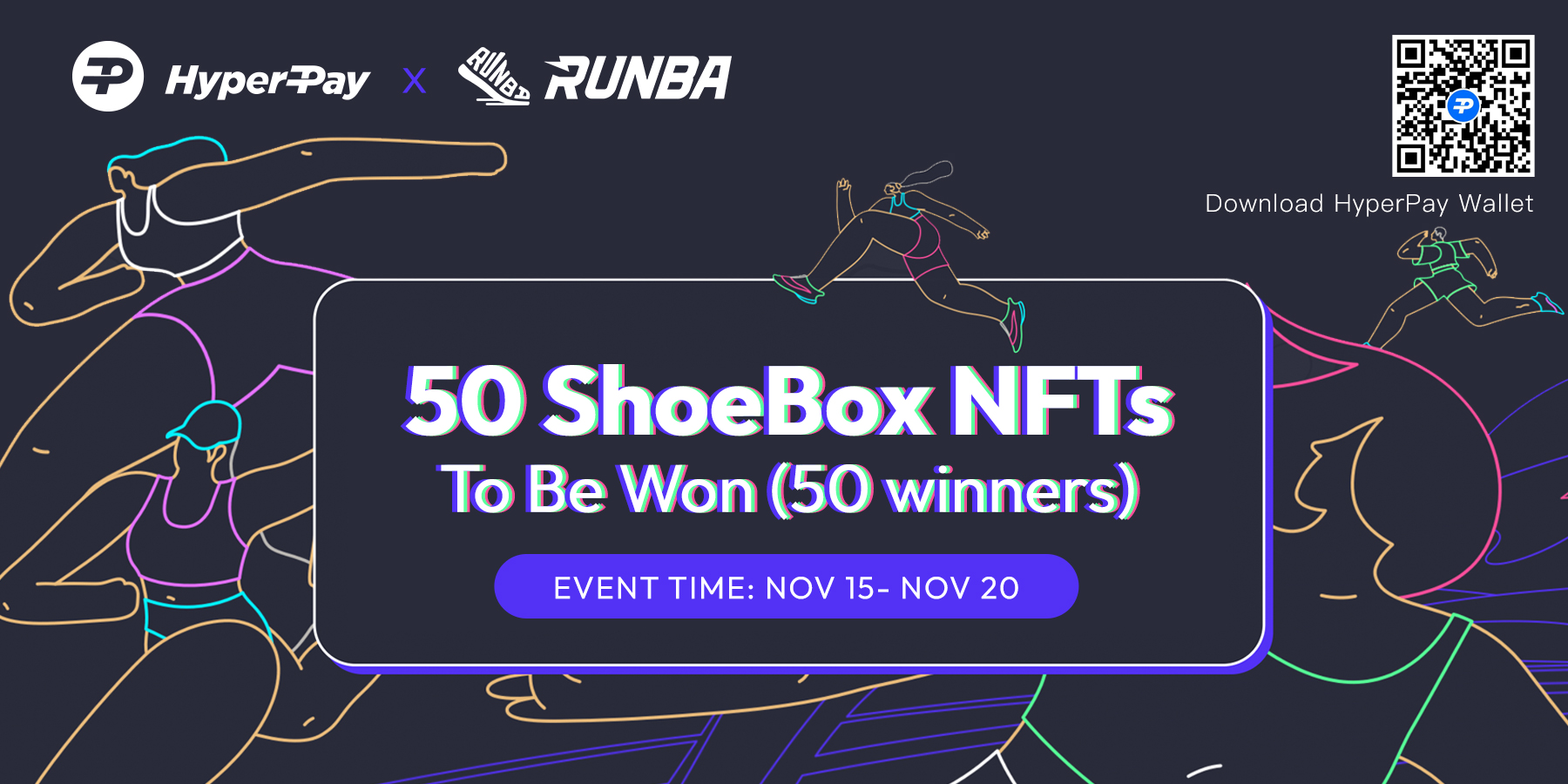 HyperPay on Twitter: "Nonstop HyperPay #Giveaway -@Runbaofficial airdrop is live now 😍😍 🏆 50 ...